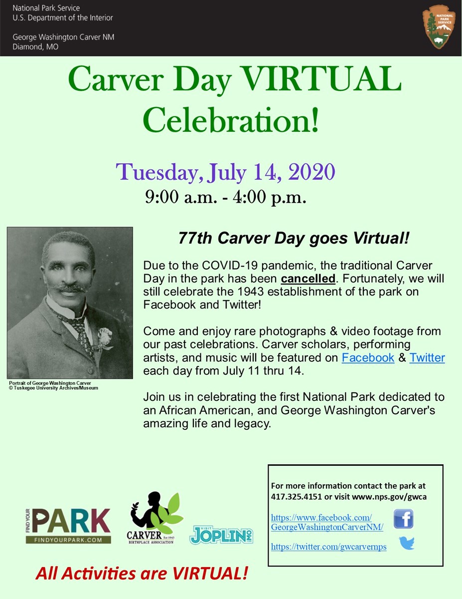 Carver Day 2020 Goes Virtual - George Washington Carver National ...