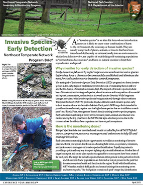 Early Detection of Invasive Species (U.S. National Park Service)