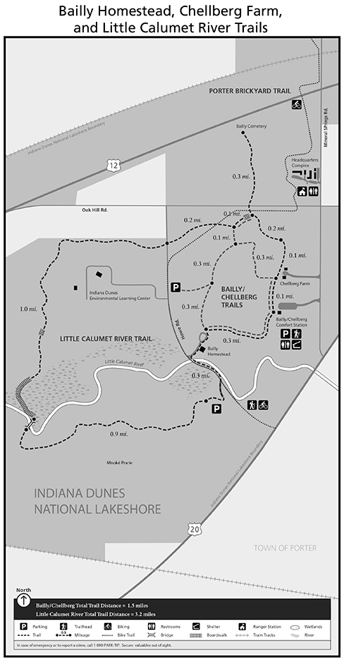 Bailly Homestead, Chellberg Farm, Little Calumet River and Mnoké ...