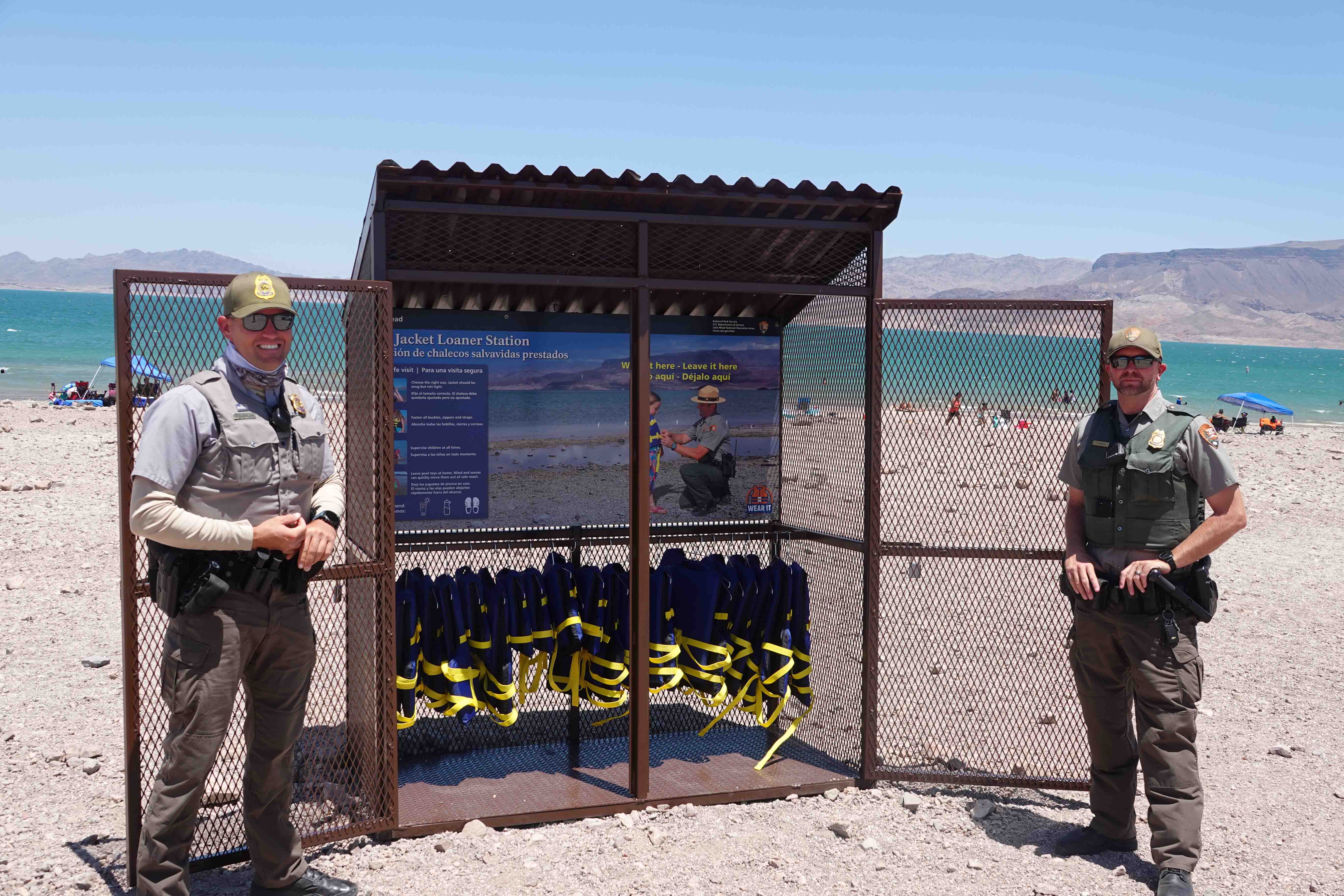 3 New Life Jacket Stations at Boulder Beach - Lake Mead National ...
