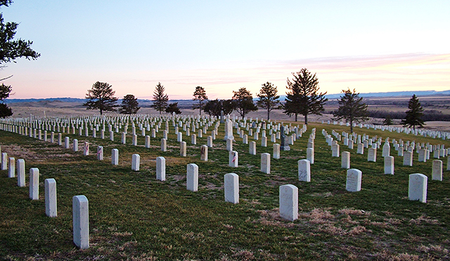 Custer National Cemetery - Little Bighorn Battlefield National Monument ...