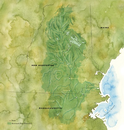 Merrimack River Map