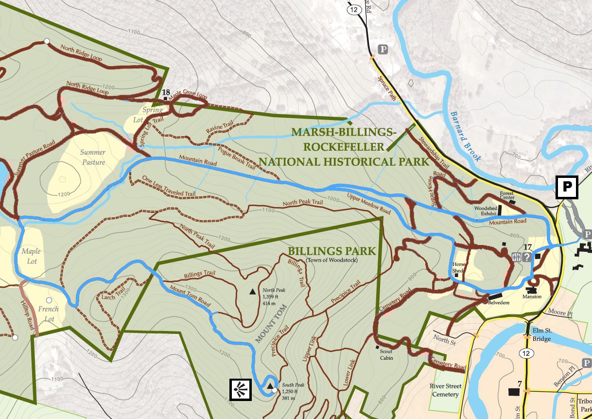 Hike 5 South Peak - Marsh - Billings - Rockefeller National Historical ...