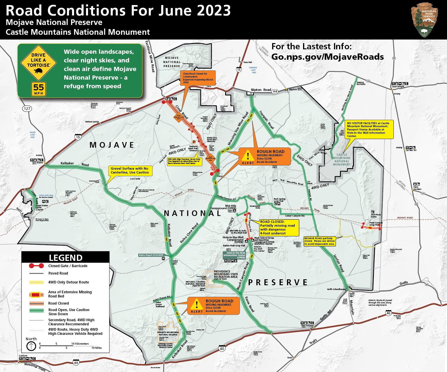 Mojave National Preserve Road Conditions at David Carstens blog
