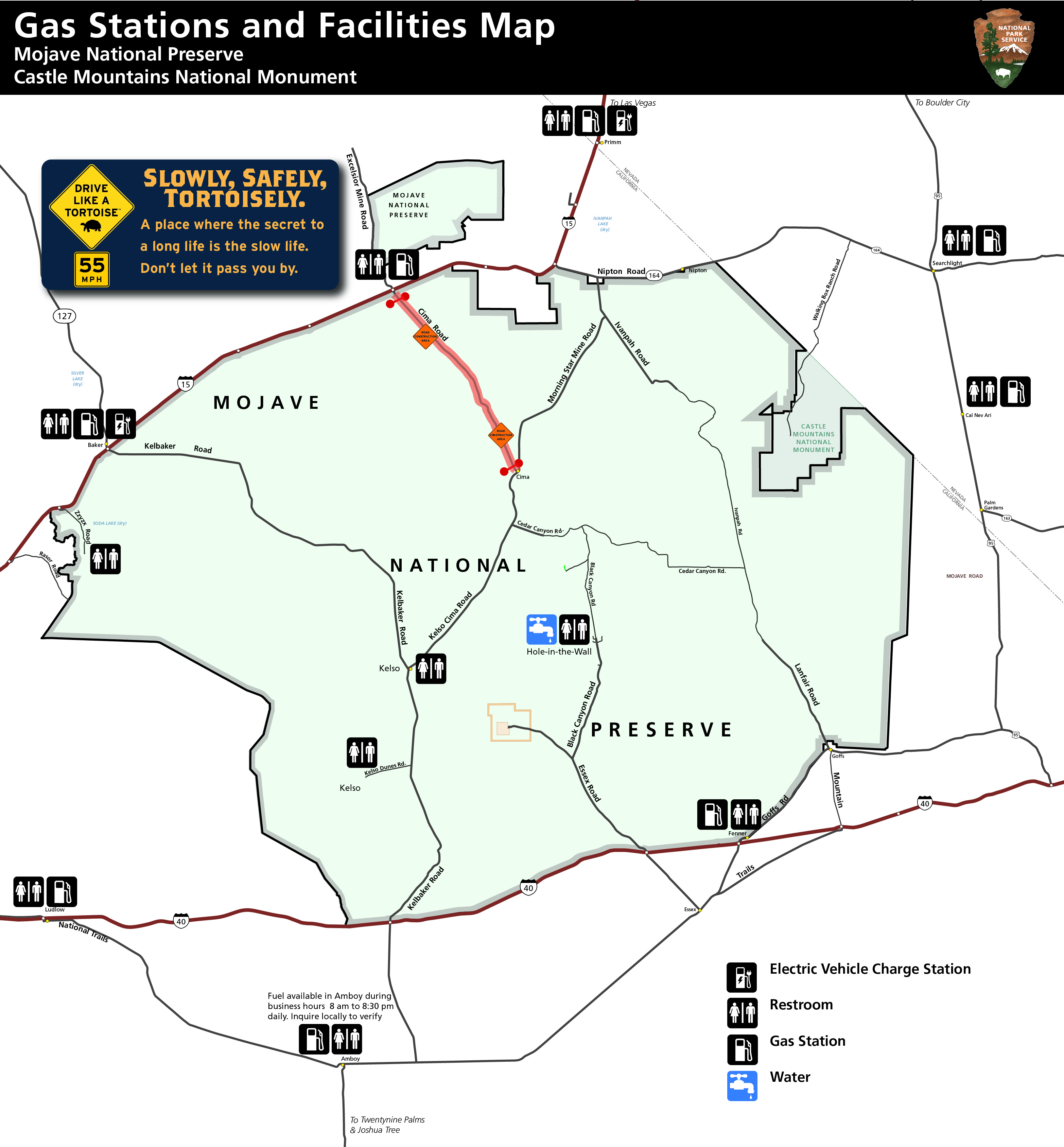 Gas and Charging Stations - Mojave National Preserve (U.S. National ...