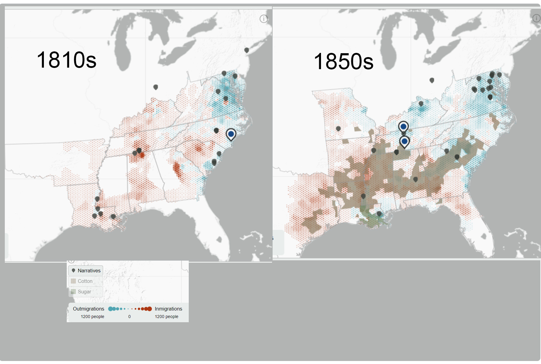 Slave Plantation Map