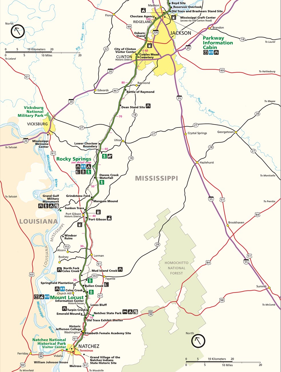 Maps - Natchez Trace Parkway (U.S. National Park Service)