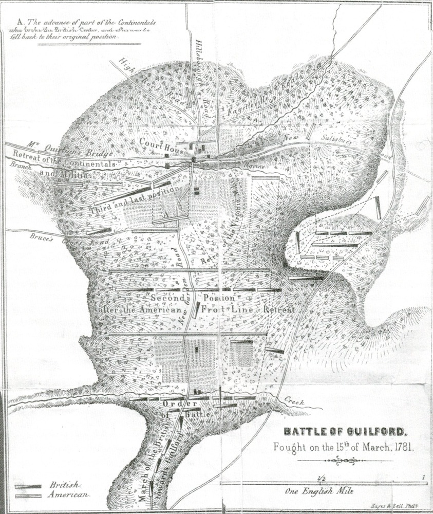 Battle Of Guilford Courthouse Map