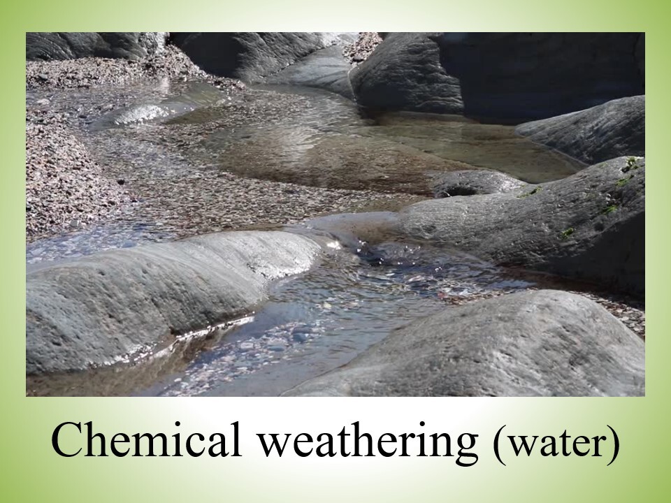 Chemical Weathering Water