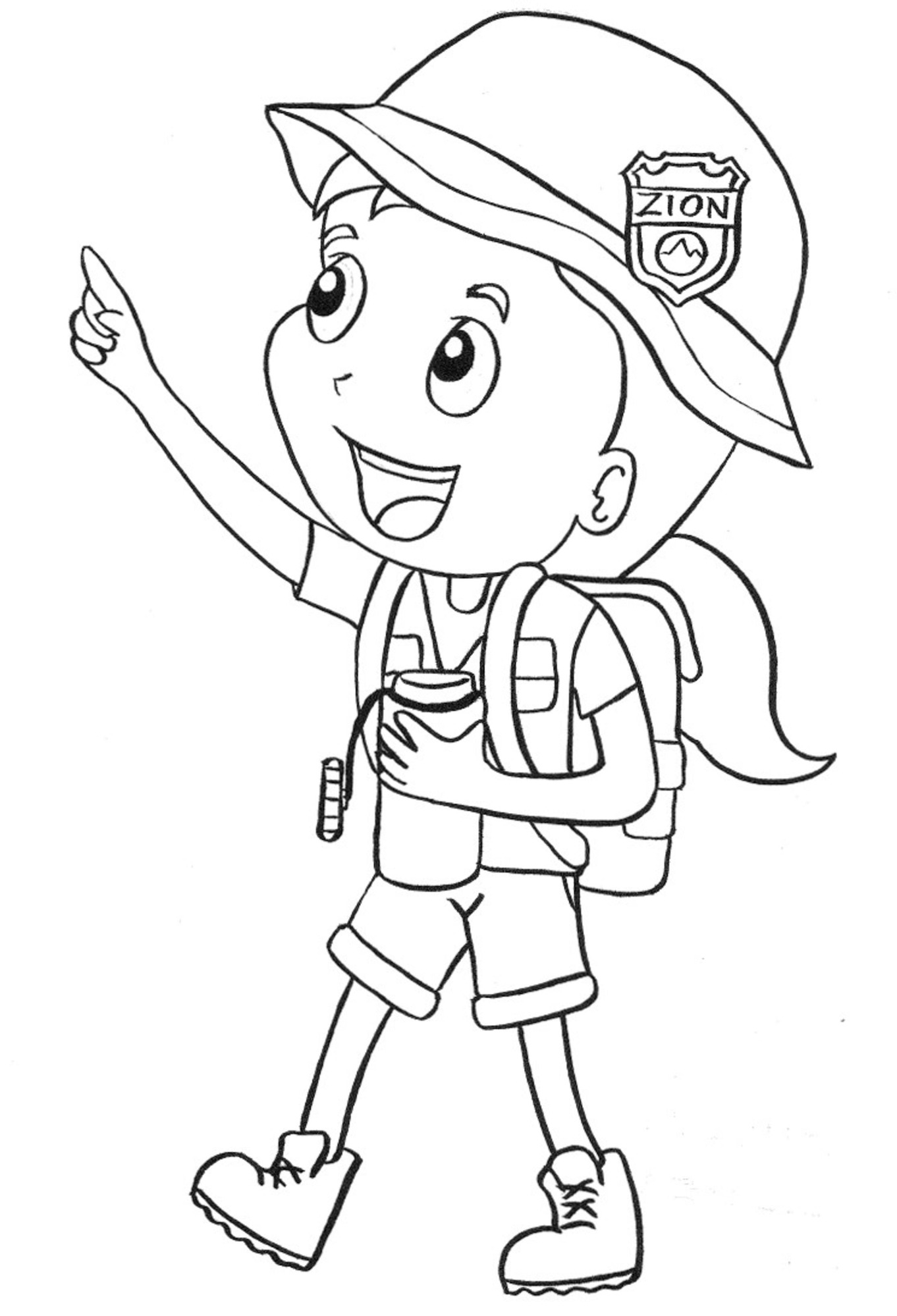 Park Ranger Coloring Pages