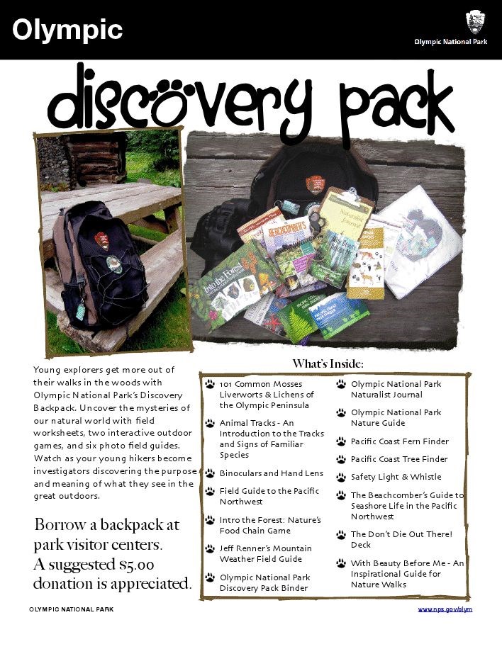 Discovery Backpack - Olympic National Park (U.S. National Park Service)
