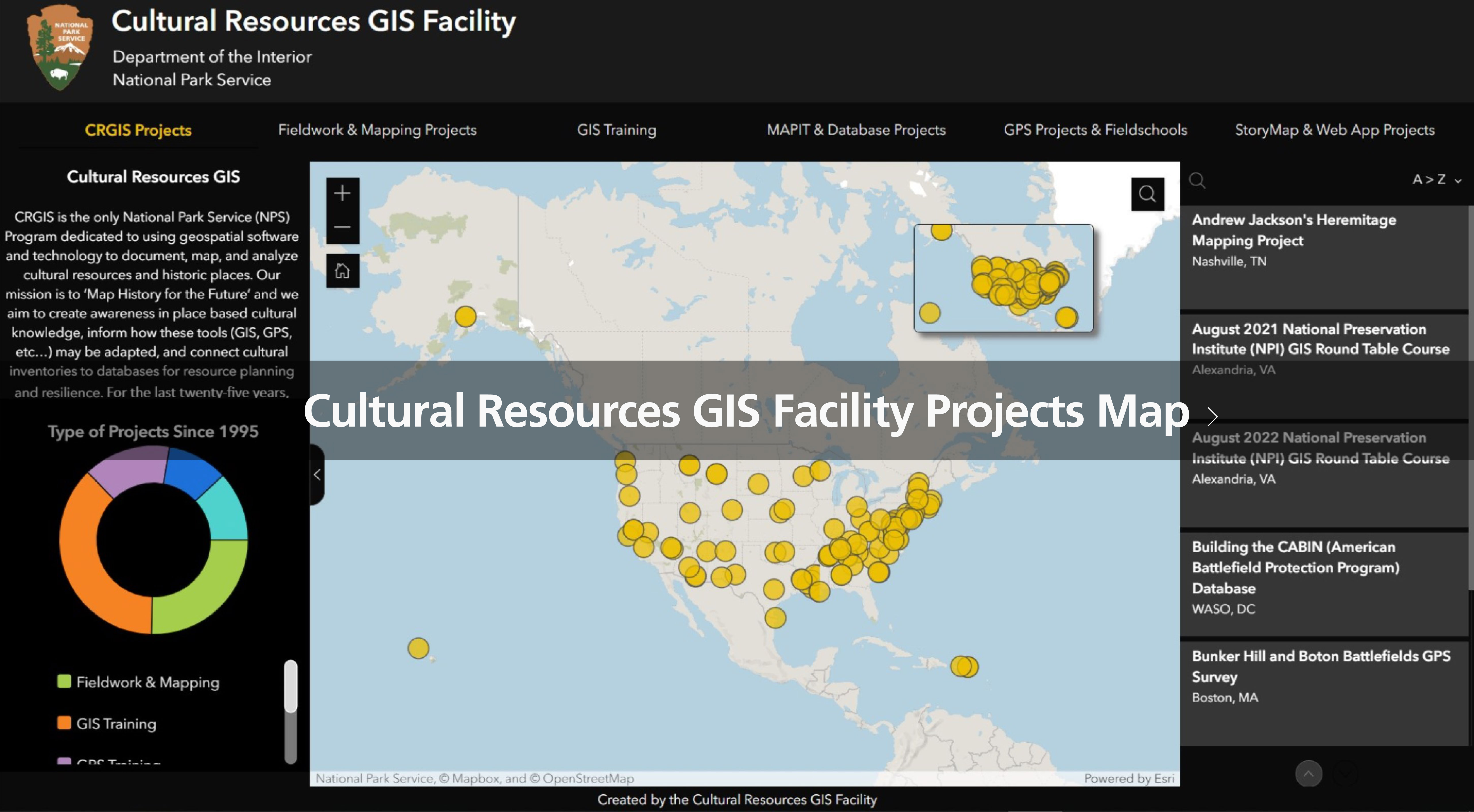 What We Do - Cultural Resources Geographic Information Systems Facility (U.S. National Park Service)