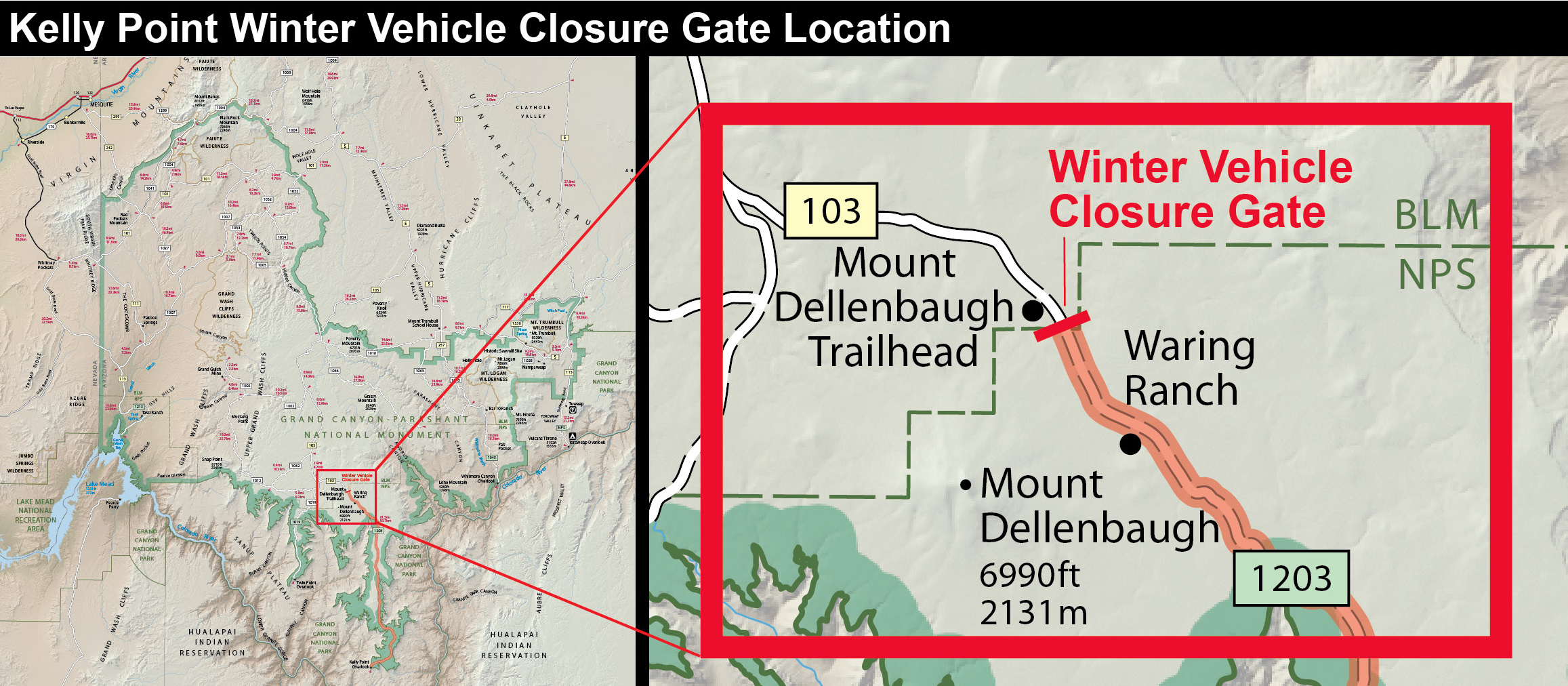 Kelly Point Road Winter Restricted Vehicle Access - Grand Canyon ...