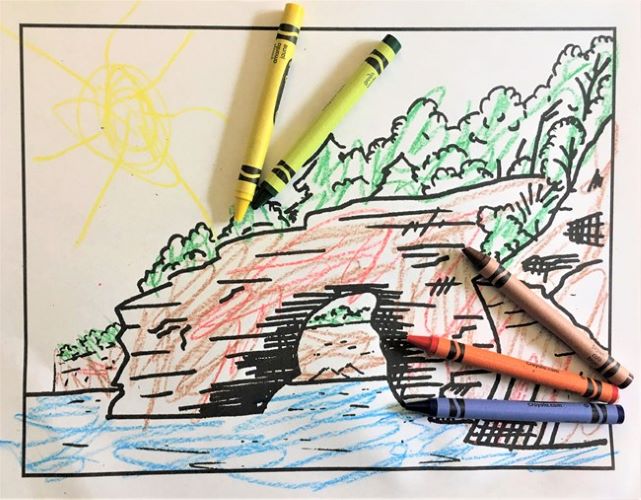 Coloring Fun for Young Kids - Pictured Rocks National Lakeshore (U.S ...