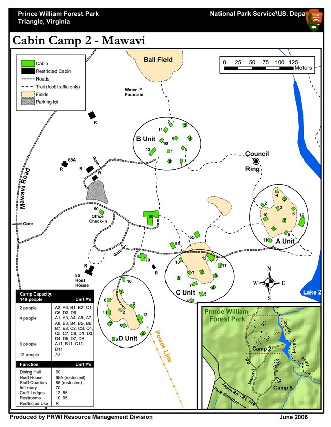 CabinCamp2map - Prince William Forest Park (U.S. National Park Service)