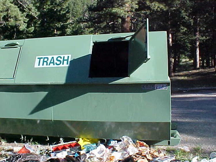 Bear-damaged Dumpster - Rocky Mountain National Park (U.S. National ...