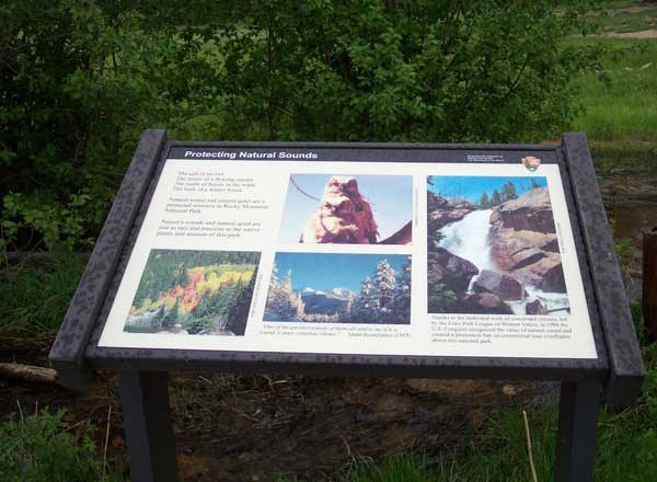 Wayside Sign-Protecting Natural Sounds - Rocky Mountain National Park ...