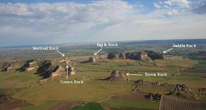 The Five Rocks of Scotts Bluff - Scotts Bluff National Monument (U.S ...