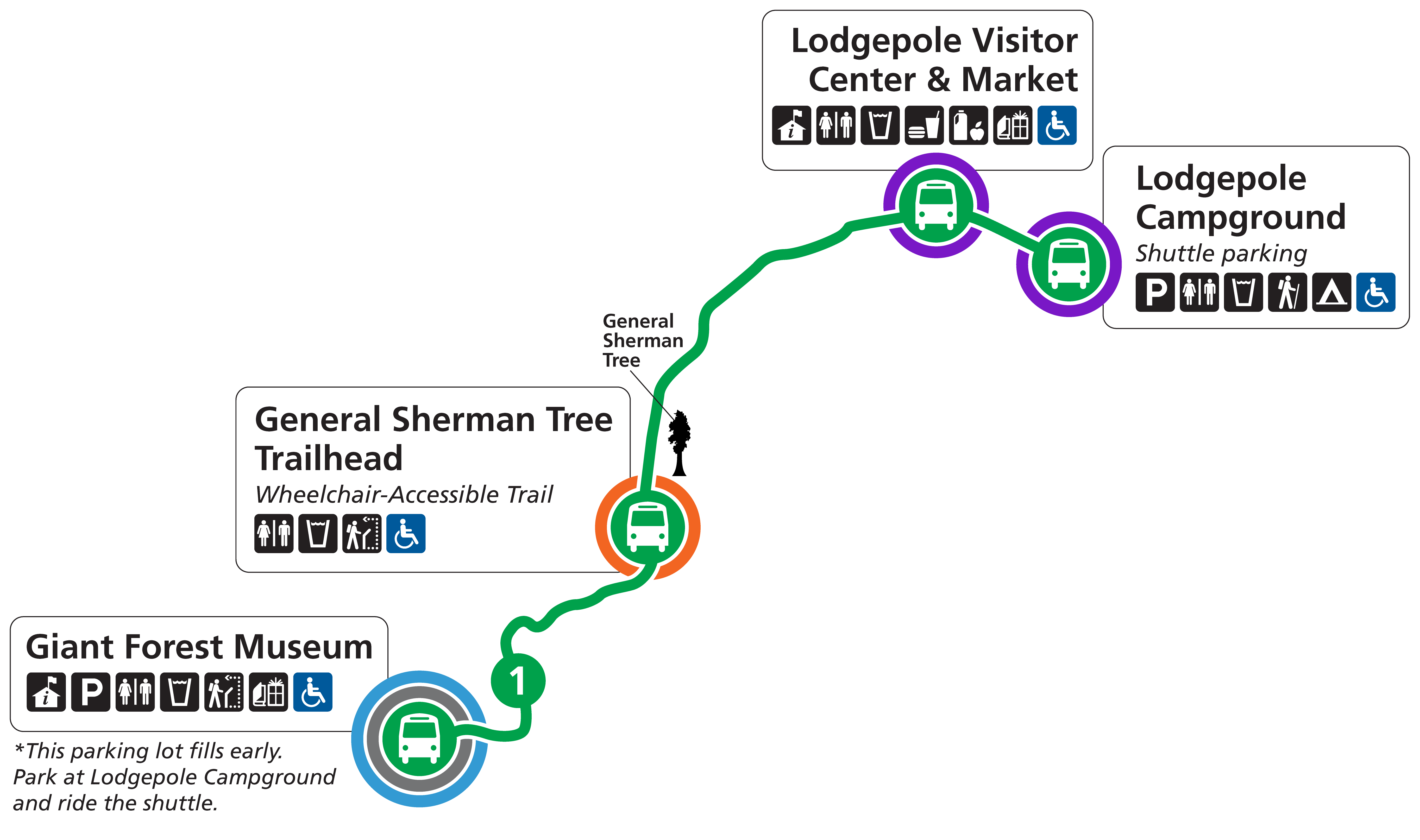 Park Shuttles - Sequoia & Kings Canyon National Parks (U.S. National ...