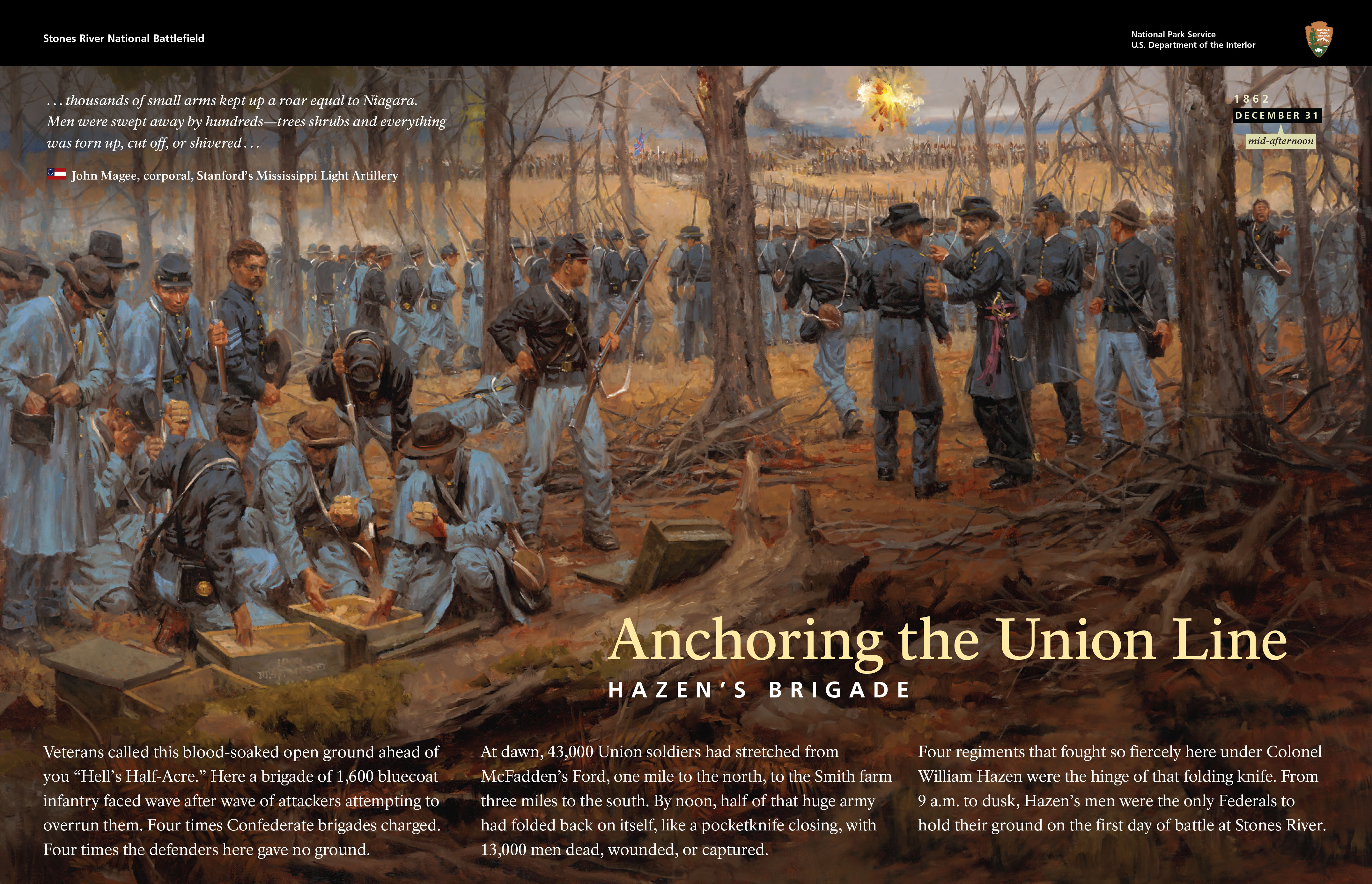 Anchoring the Union Line: Hazen's Brigade - Stones River National ...