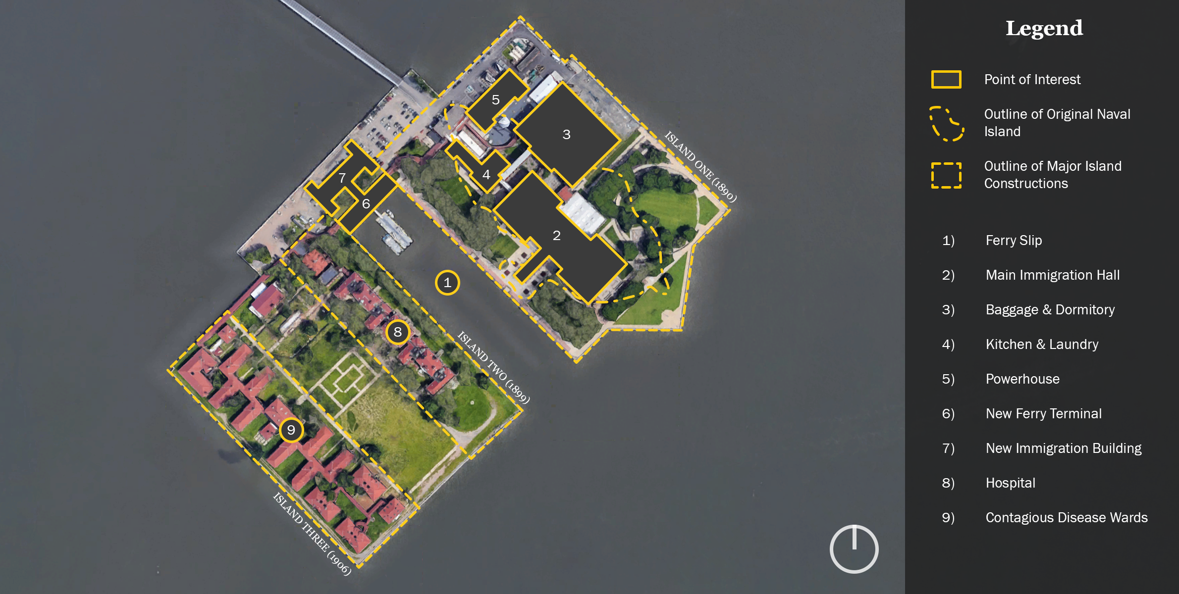 Ellis Island Map