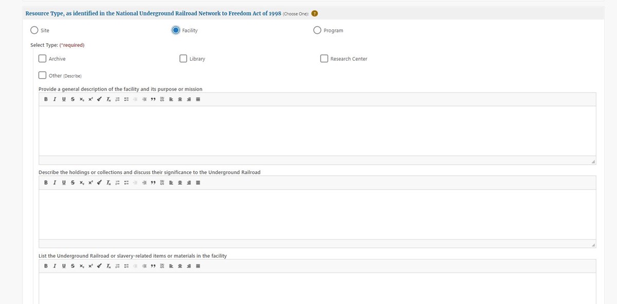 Application Instructions - Underground Railroad (U.S. National Park ...