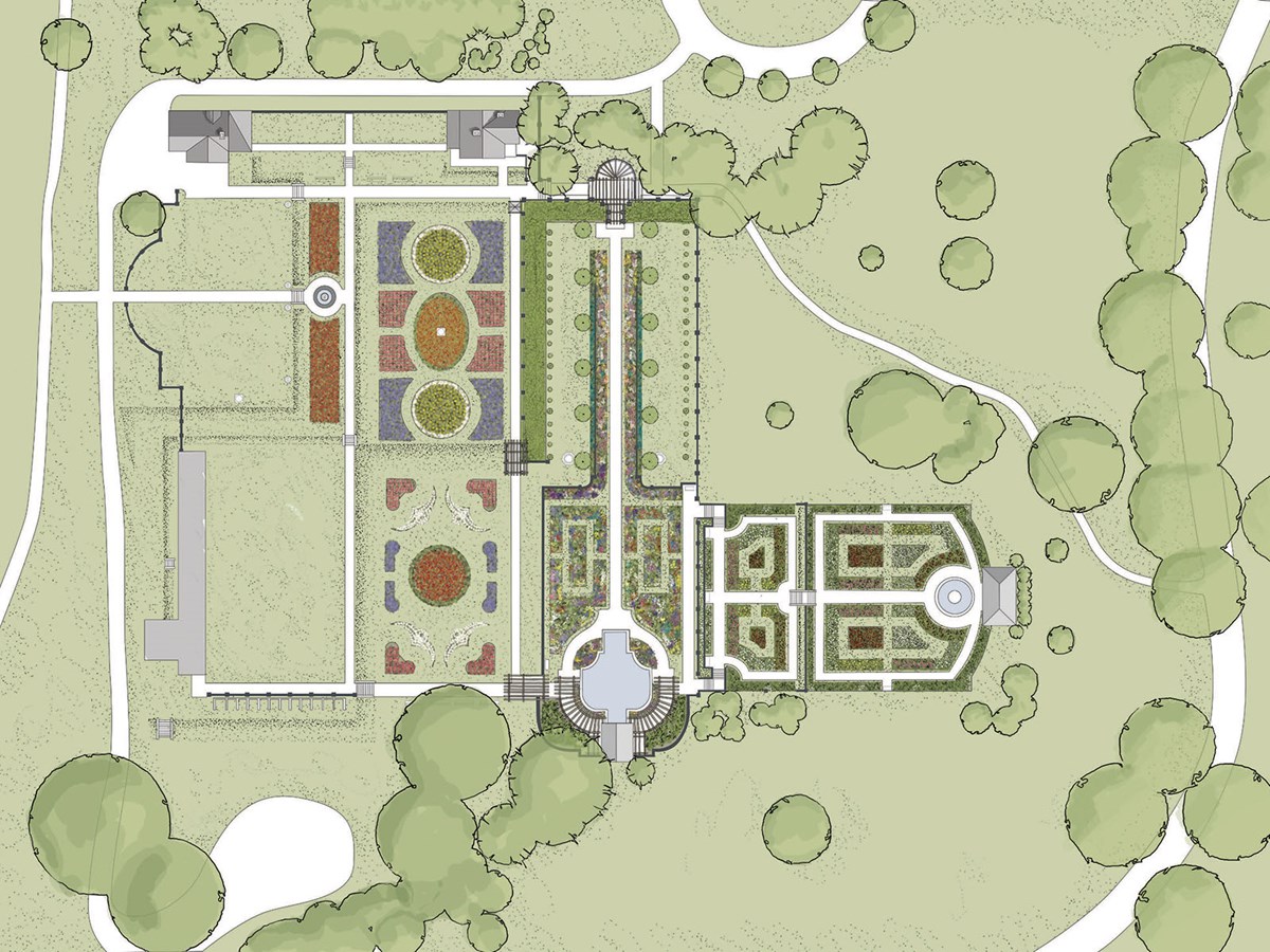 Visit the Formal Gardens (U.S. National Park Service)