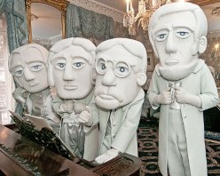 The 'Mount Rushmore Mascots' visit Theodore Roosevelt Birthplace ...