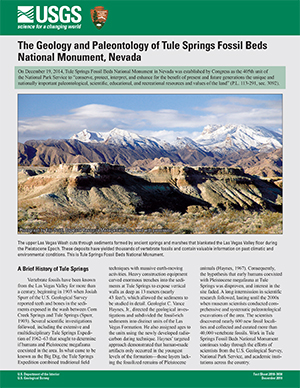 Science and Research - Tule Springs Fossil Beds National Monument (U.S ...