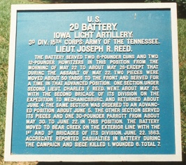 2nd Battery Iowa Light Artillery - Vicksburg National Military Park (U ...