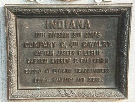 4th Indiana Cavalry, Company C - Vicksburg National Military Park (U.S ...