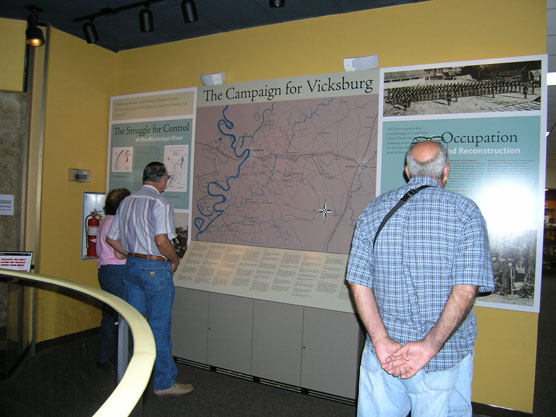 Vicksburg Campaign Fiber Optic Map - Vicksburg National Military Park ...