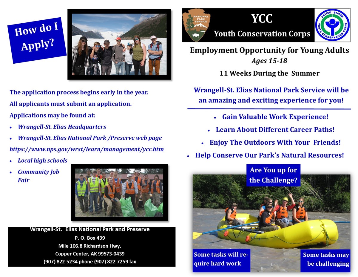 Youth Conservation Corps (YCC) - Wrangell - St Elias National Park & Preserve (U.S. National ...