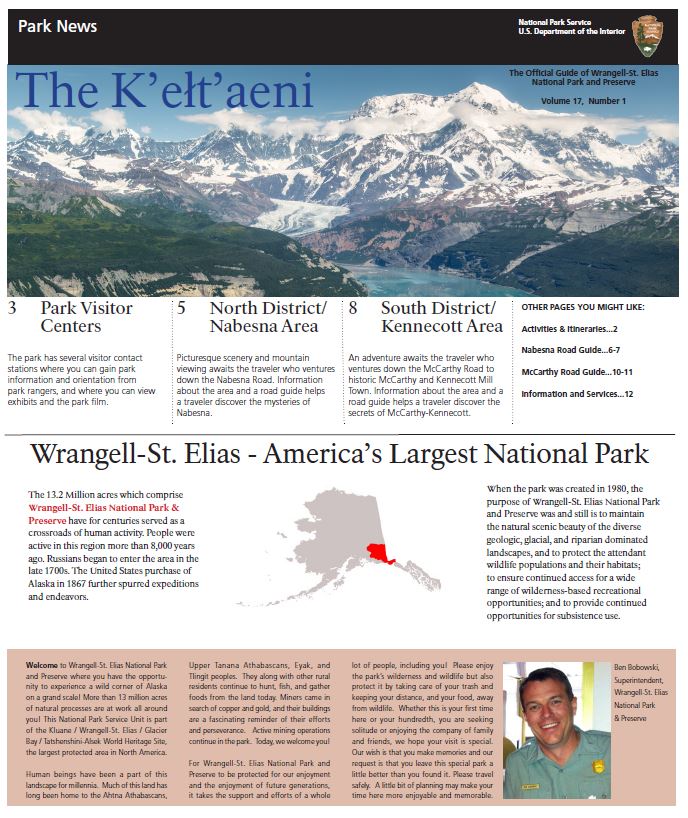 Park Newspaper Archive - Wrangell - St Elias National Park & Preserve ...