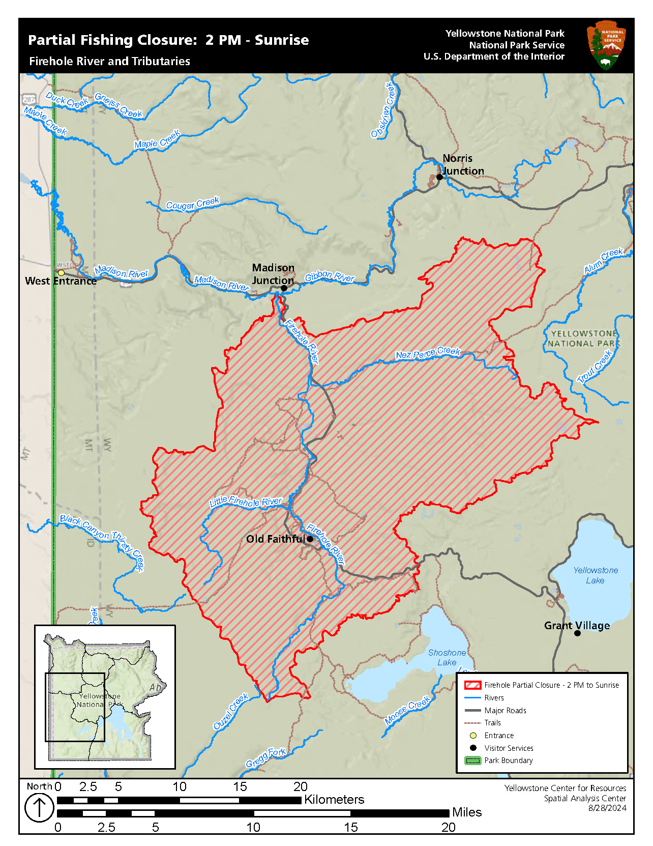 Update: Madison, Gibbon rivers in Yellowstone National Park now open to ...