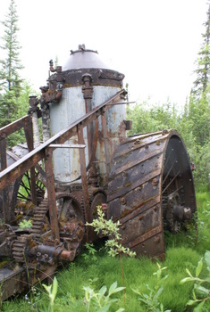 A Steam Tractor at Washington Creek - Yukon - Charley Rivers National ...