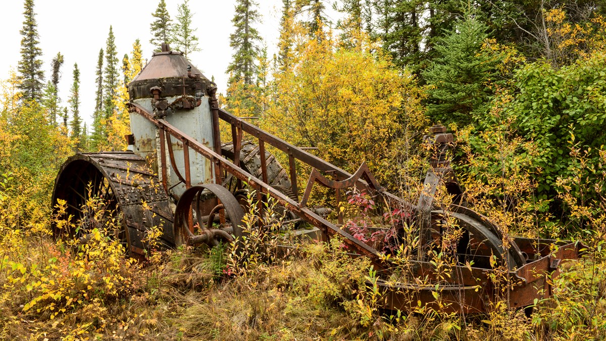 A Steam Tractor at Washington Creek - Yukon - Charley Rivers National ...